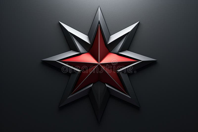 Stylized Men with Star Isolated Stock Illustration - Illustration of ...