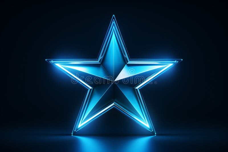 Stylized Star Icon with a Modern and Sleek Stock Illustration ...