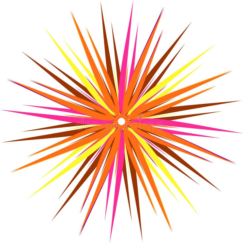 Stylized Star Composed of Eleven-pointed Stars on a Black Background ...