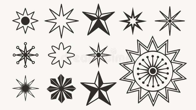 Snowflake Star Patterns Vector Stock Illustrations – 4,152 Snowflake ...