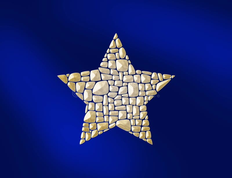 Stylized star symbol stock illustration. Illustration of metal - 89929862