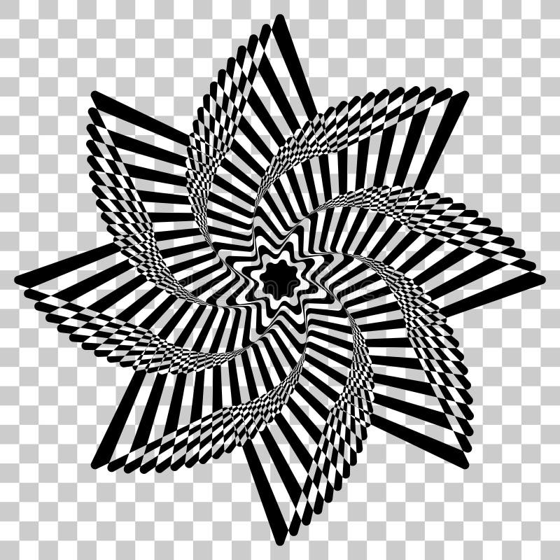 Stylized Star on a Transparent Background Design Element. Abstract Star ...