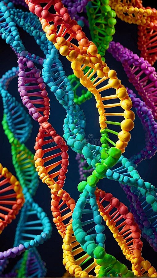 Dna Rainbow Colors Ai Helix Stock Photos - Free & Royalty-Free Stock ...
