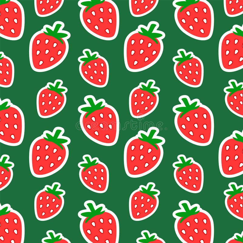 Strawberry Background Vectors Stock Illustrations – 204 Strawberry ...