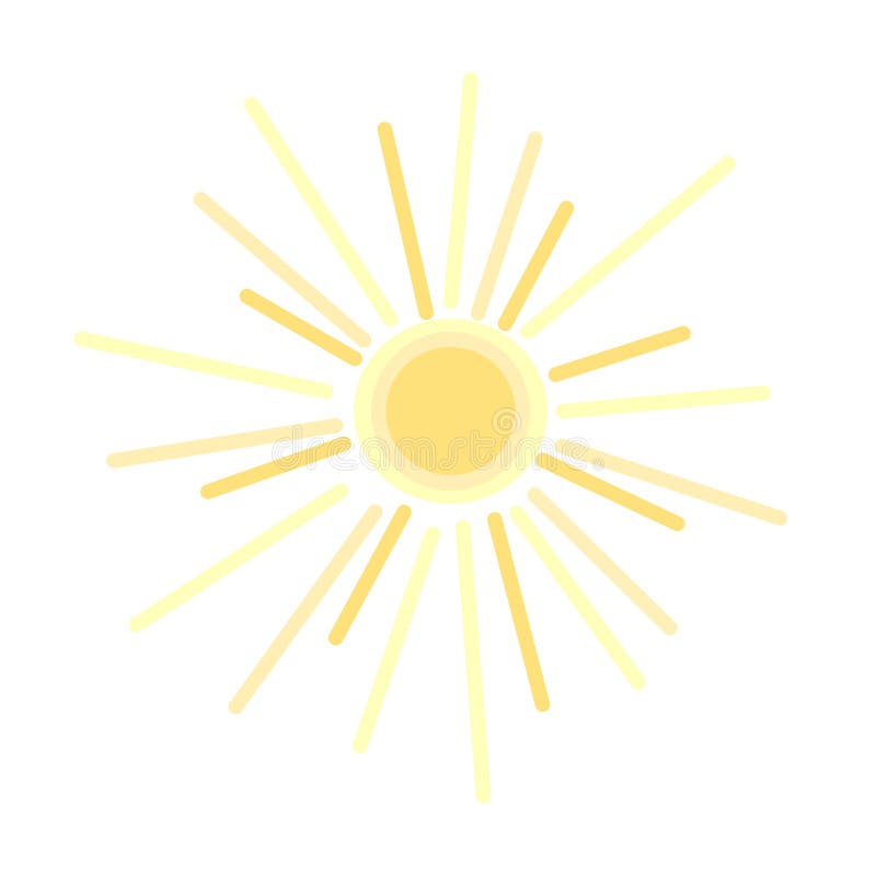 Stylized Sun As a Design Element. Stock Vector - Illustration of ...