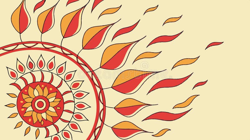 Stylized Sun Design with Vibrant Radiating Rays and Abstract Patterns ...