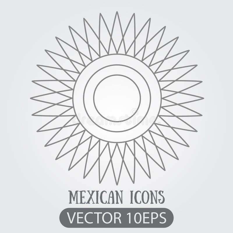 Stylized Sun Disk with Sharp Rays. Illustrations Coloring Stock Vector ...