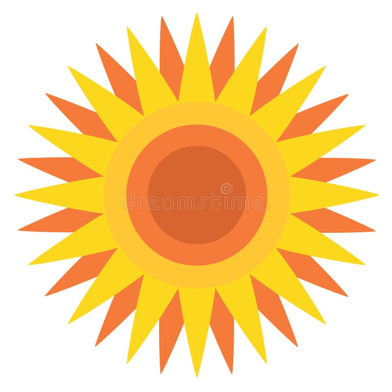 Stylized Sun stock illustration. Illustration of clipart - 15605668