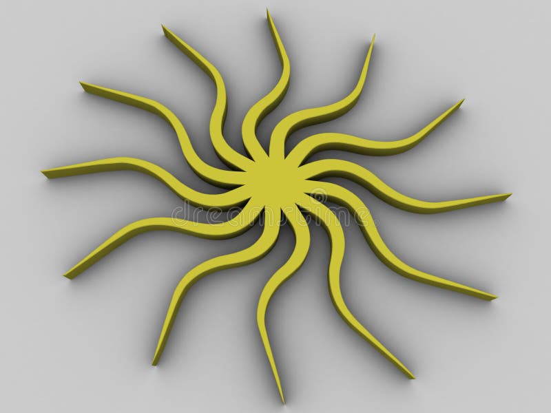 Stylized Sun Illustration Picture. Image: 4869201