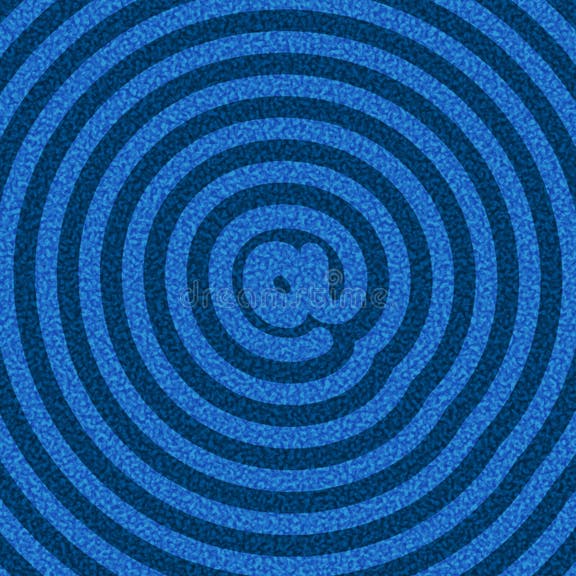 Blue at Symbol on Ripple Background Stock Vector - Illustration of ...