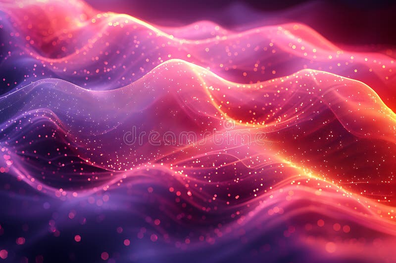 Stylized Tech Canvas with Abstract Patterns Stock Illustration ...