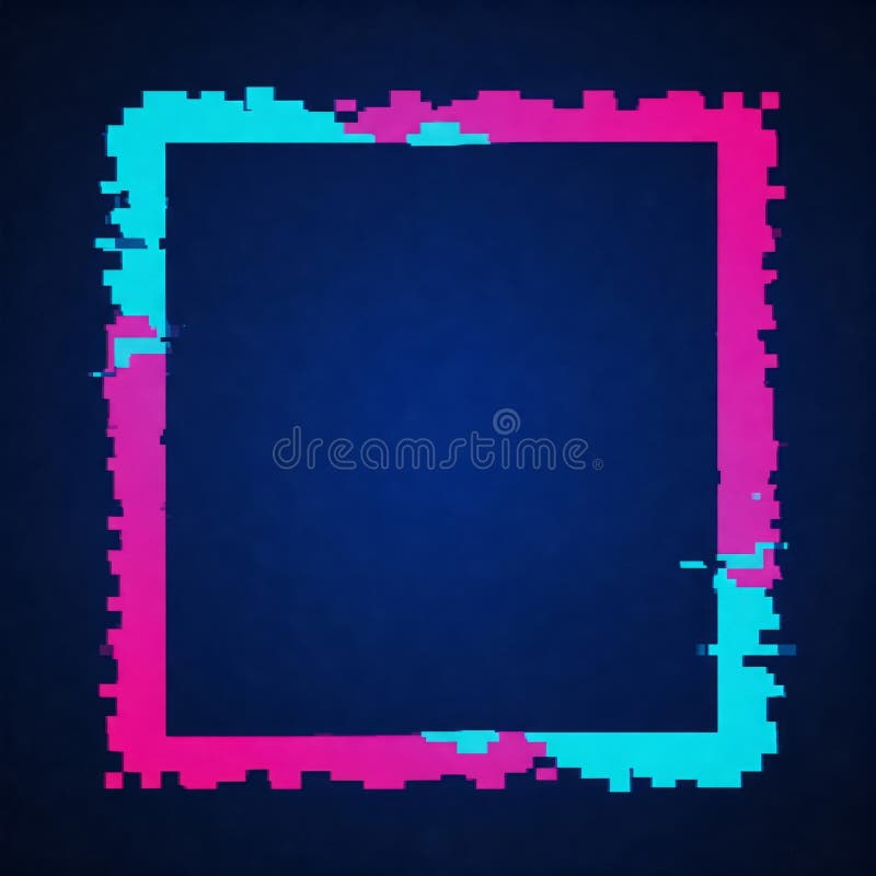 Stylized Tech Malfunction Border Stock Illustration - Illustration of ...