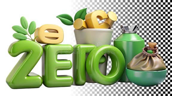 Text ZERO Letters, 3D Word Art, Numerical Text, Number Zero Design Png ...