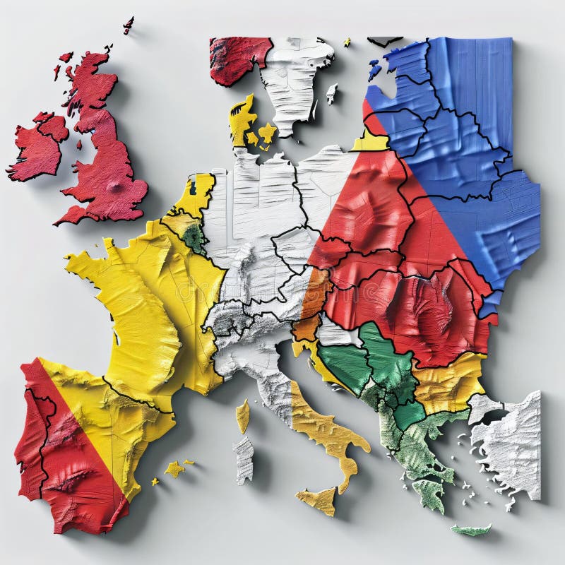 Detailed World Map Showing Africa Europe Geography Stock Photos - Free ...