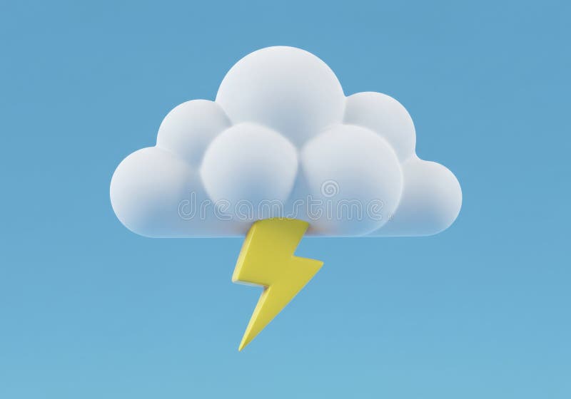 Stylized Thundercloud Stock Illustrations – 8 Stylized Thundercloud ...