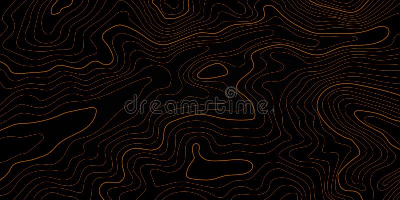 The Stylized Topographic Map Dark Color Illustration Stock Vector ...