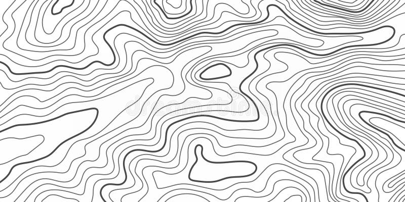 The Stylized Topographic Map Dark Color Illustration Stock Vector ...