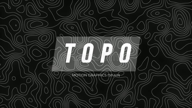 Stylized Topographic Map Outline Height in Lines and Contours. the ...