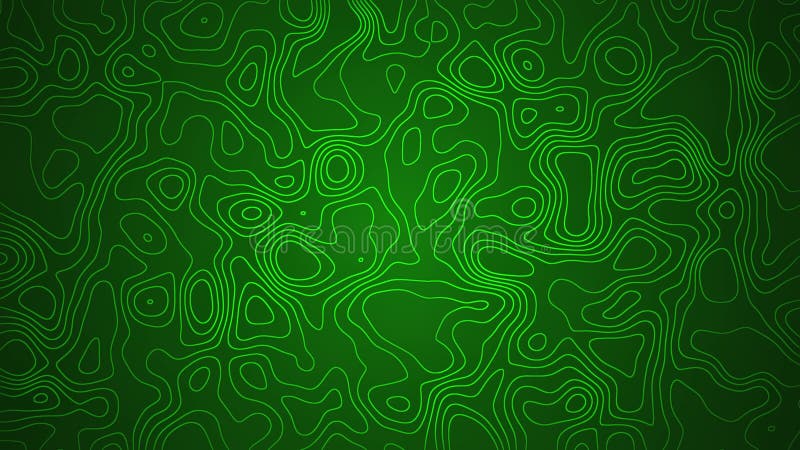 Stylized Topographic Map Outline Height in Lines and Contours. the ...