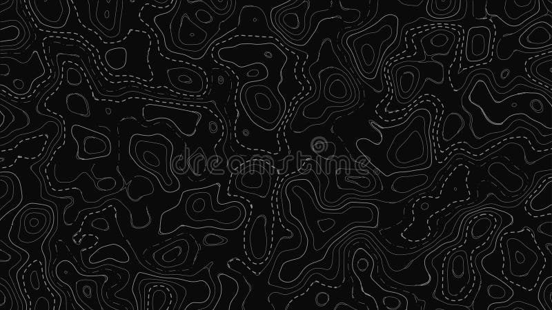 Stylized Topographic Map Outline Height in Lines and Contours. the ...