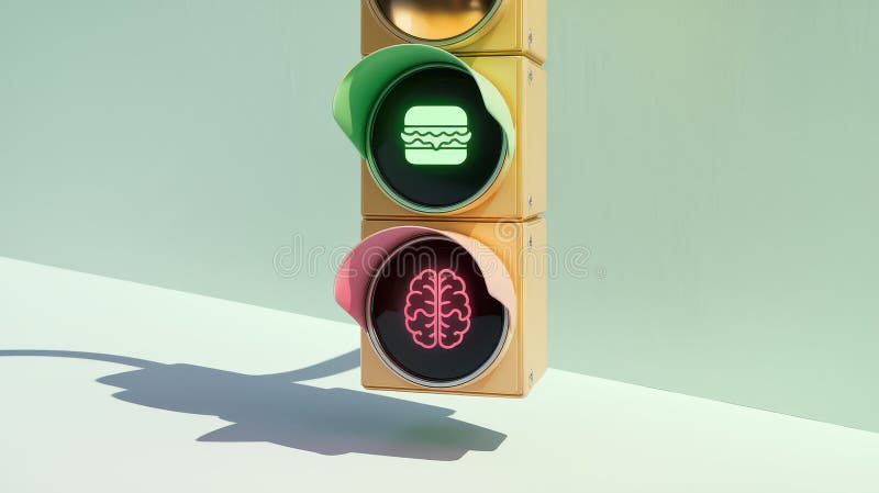 Stylized Traffic Light with Green, Yellow, and Red Indicators Stock ...