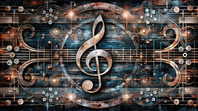 Stylized Music Notes Stock Illustrations – 1,384 Stylized Music Notes ...