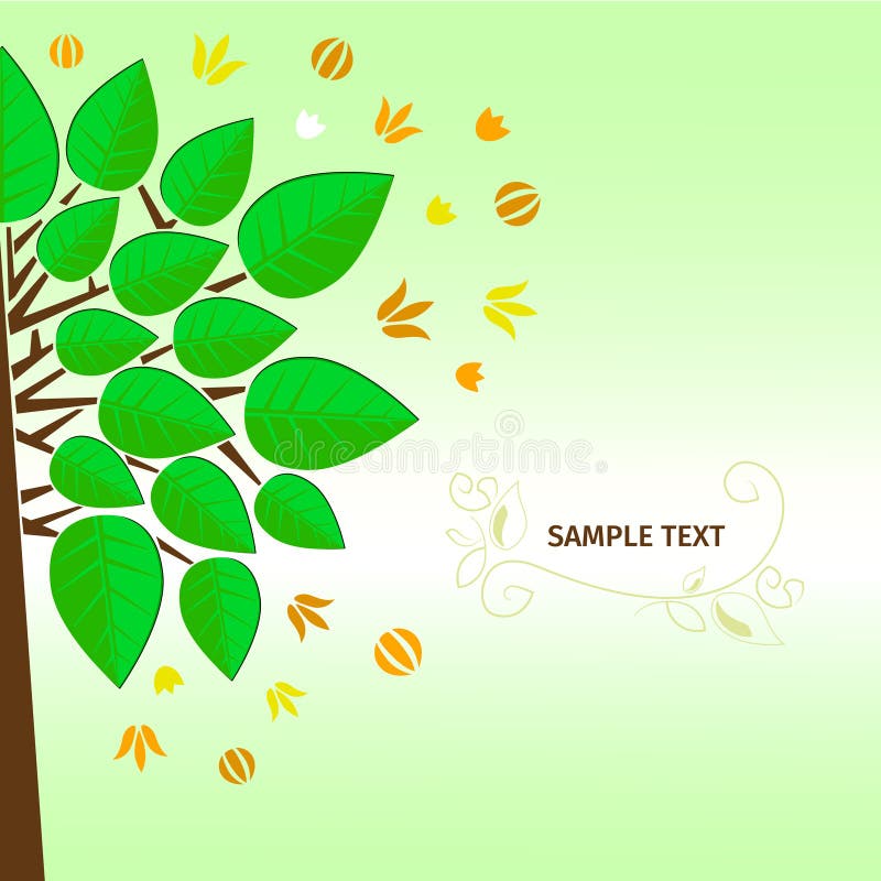 Stylized tree stock vector. Illustration of placard, garden - 29638123