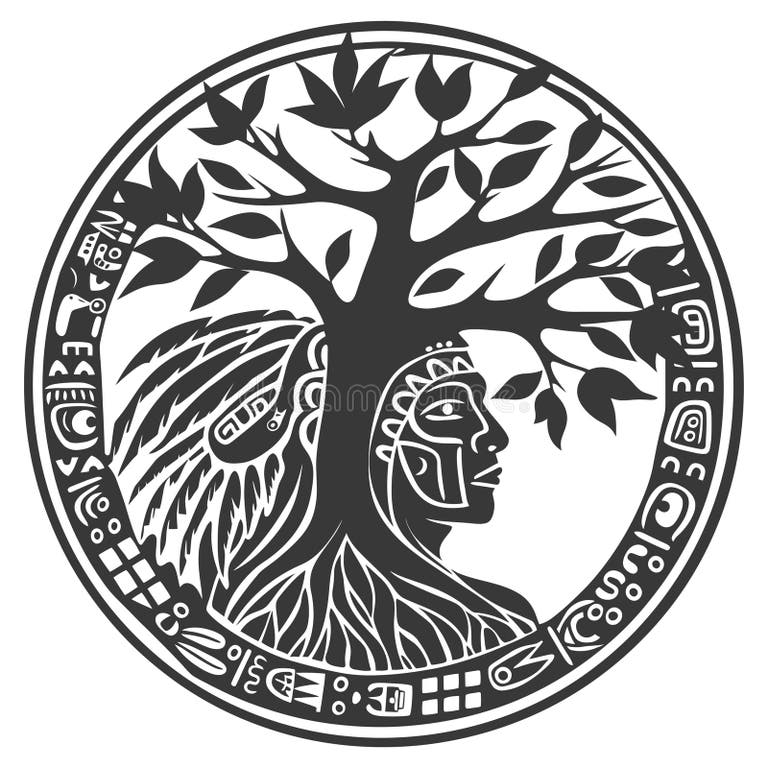 Native American Tree Life Stock Illustrations – 59 Native American Tree ...