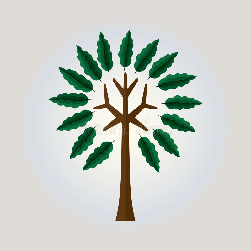 Stylized Tree. Vector Illustration Decorative Design Stock Vector ...