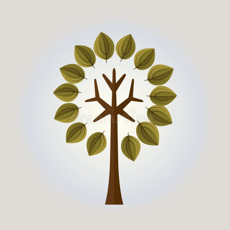 Stylized Tree. Vector Illustration Decorative Design Stock Vector ...
