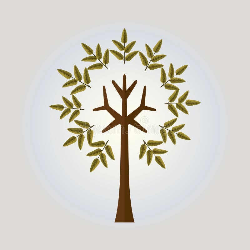 Stylized Tree. Vector Illustration Decorative Design Stock Vector ...