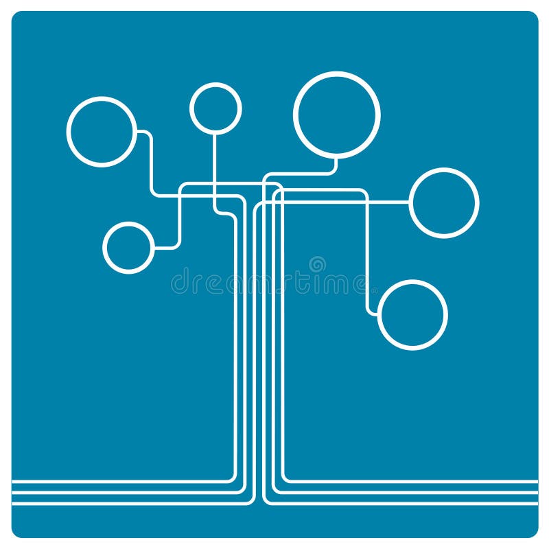 Stylized Tree of Web Design Bubbles Stock Vector - Illustration of ...