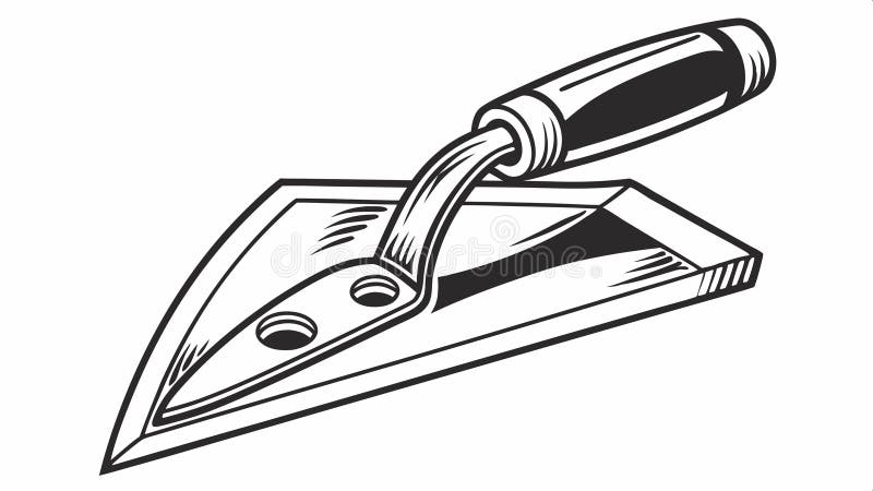 Stylized Trowel Tool Illustration Vector Design Generative AI Stock ...