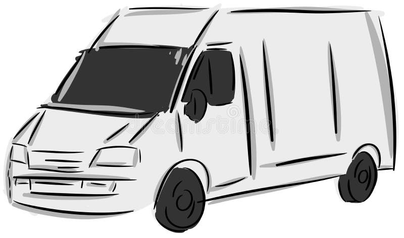 Stylized truck isolated stock vector. Illustration of representing ...