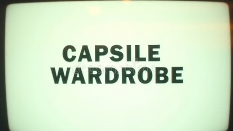 Stylized Typography Featured on a Retro Screen Showcasing a Unique ...