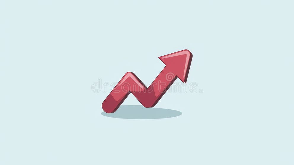 Stylized Upward Trend Graph with a Modern Design and Soft Color Scheme ...