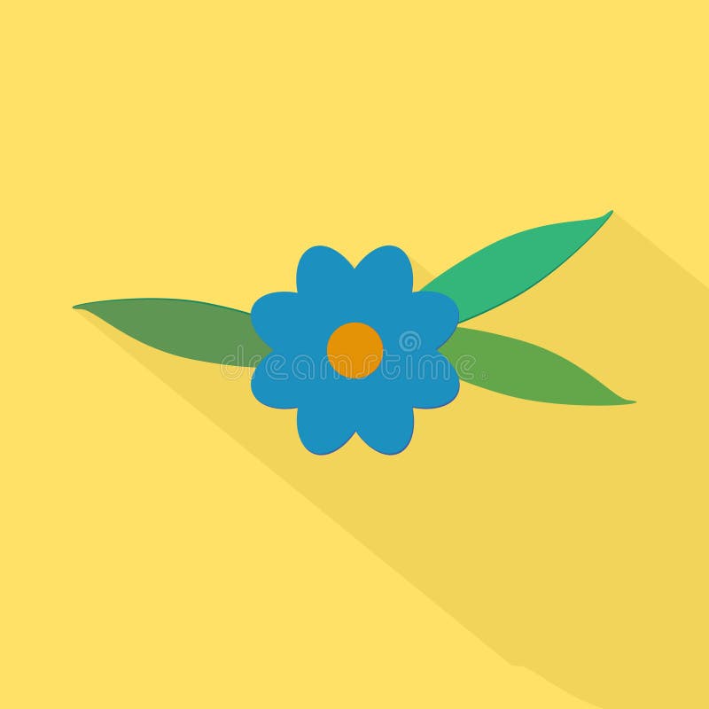 Stylized vector flower stock vector. Illustration of simple - 77174871