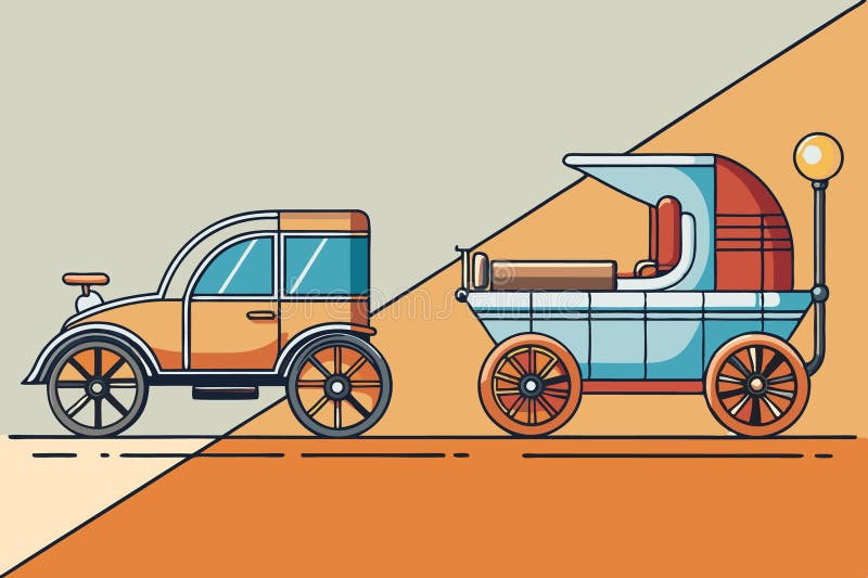 Old Vs Modern Stock Illustrations – 294 Old Vs Modern Stock ...