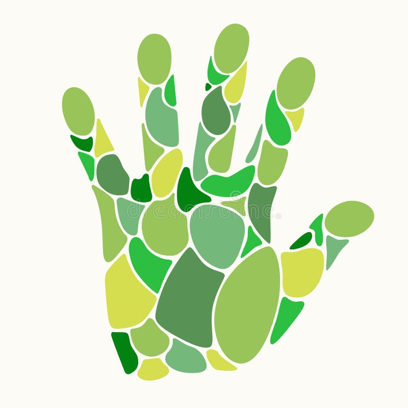 Stylized vector hand stock vector. Illustration of hand - 31137565