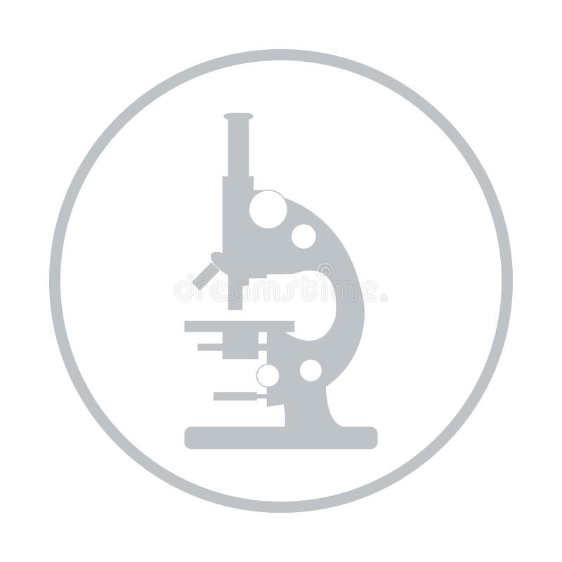 Stylized Vector Icon of Microscope. Laboratory Equipment Symbol. Stock ...