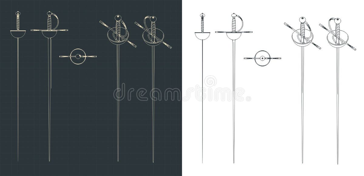 Sword Blueprints Stock Illustrations – 10 Sword Blueprints Stock ...