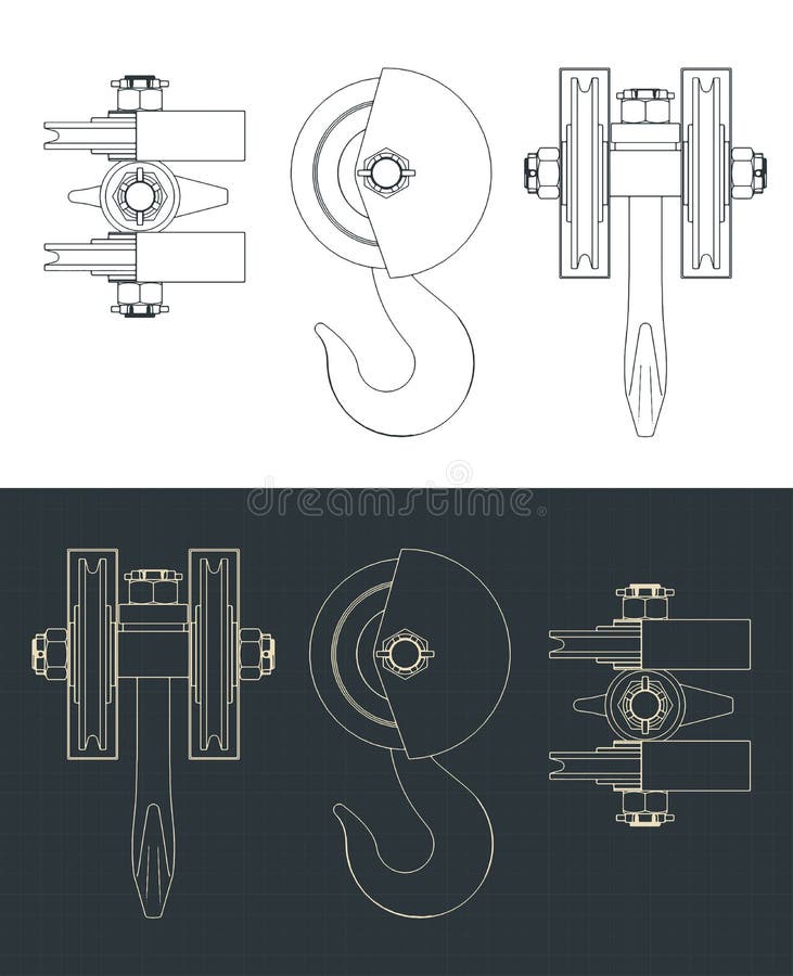 Crane hook stock vector. Illustration of crane, development - 100687993