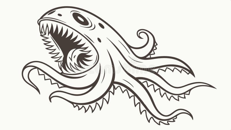 Stylized Octopus Marine Animal Illustration Vector Design Generative AI ...