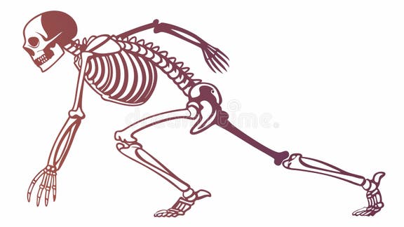 Skeleton in Motion: Anatomy, Fitness Dynamic Body Study, Vector Design ...