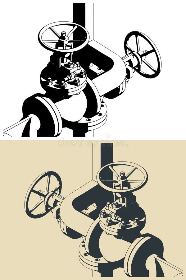 Globe Valves Close-up Illustrations Stock Vector - Illustration of ...