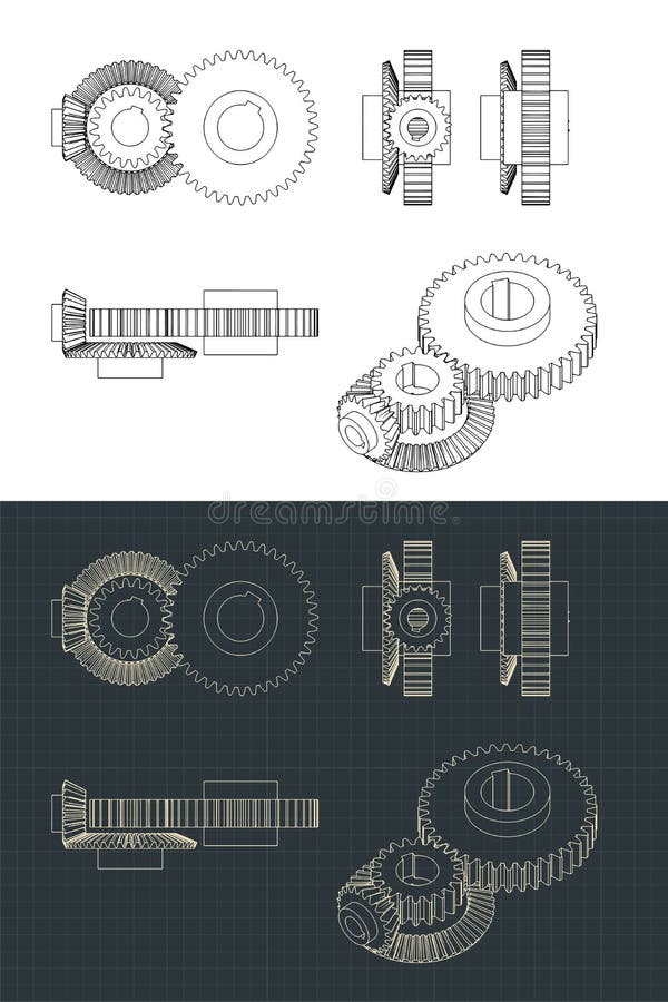 Gears Drawings of Different Types of Gears Stock Vector - Illustration ... Gears Drawings of Different Types of Gears Stock Vector - Illustration ...