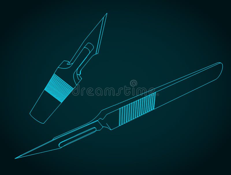 Scalpel Drawing Stock Illustrations – 490 Scalpel Drawing Stock ...