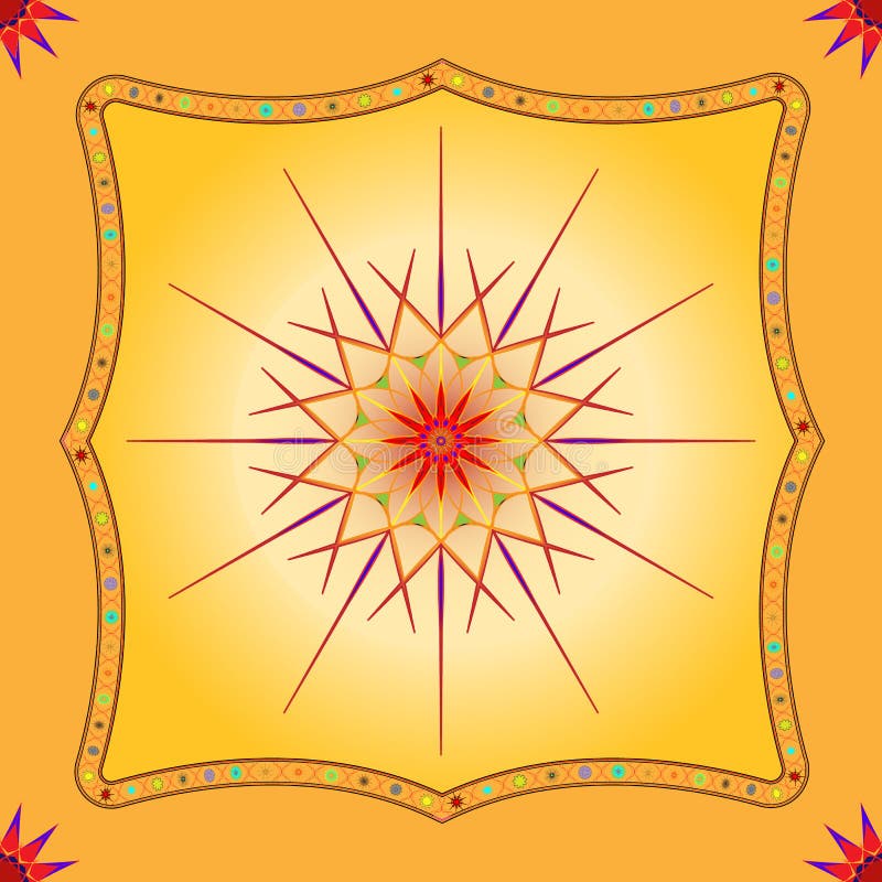 Stylized Vector Seamless Pattern with an Acute-Angled Asterisk on a ...