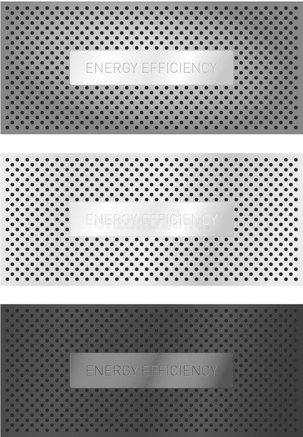 Stylized Vector Techno Plate ENERGY EFFICIENCY Stock Vector ...