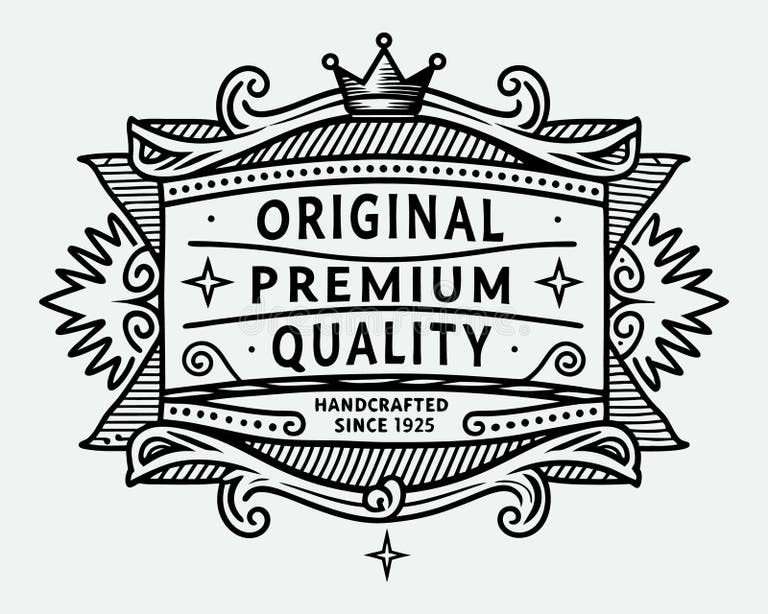 Premium Quality - Vintage Label Design Elements. Premium Quality ...